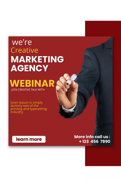 Creative Marketing Agency Poster Template | PosterMyWall