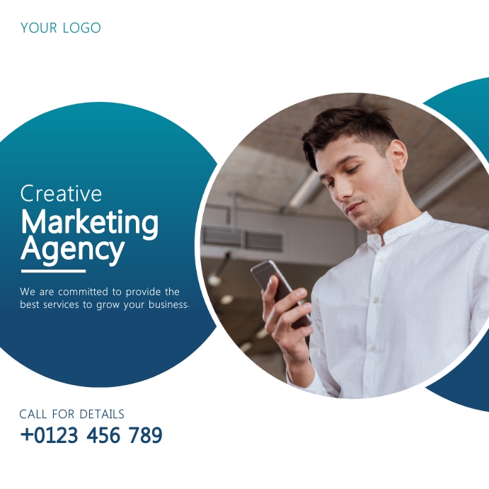 Creative Marketing Agency promo for instagram Template | PosterMyWall