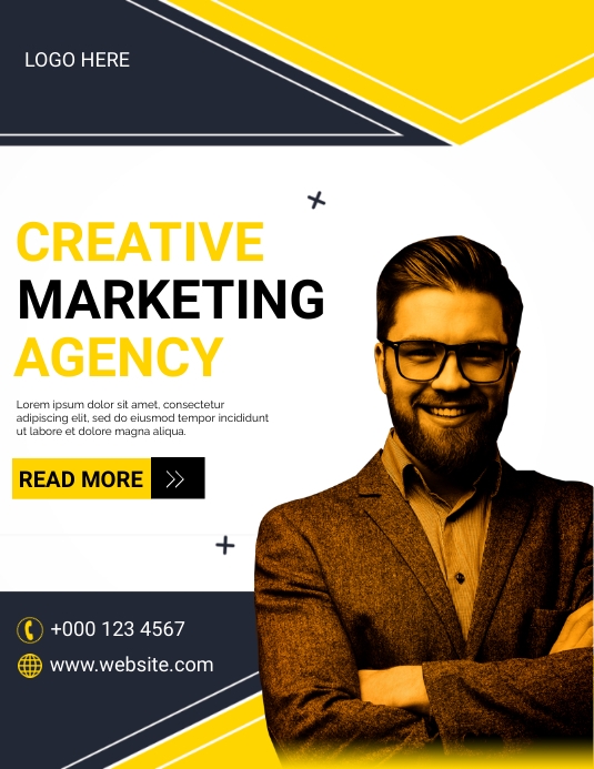 CREATIVE MARKETING AGENCY TEMPLATE | PosterMyWall