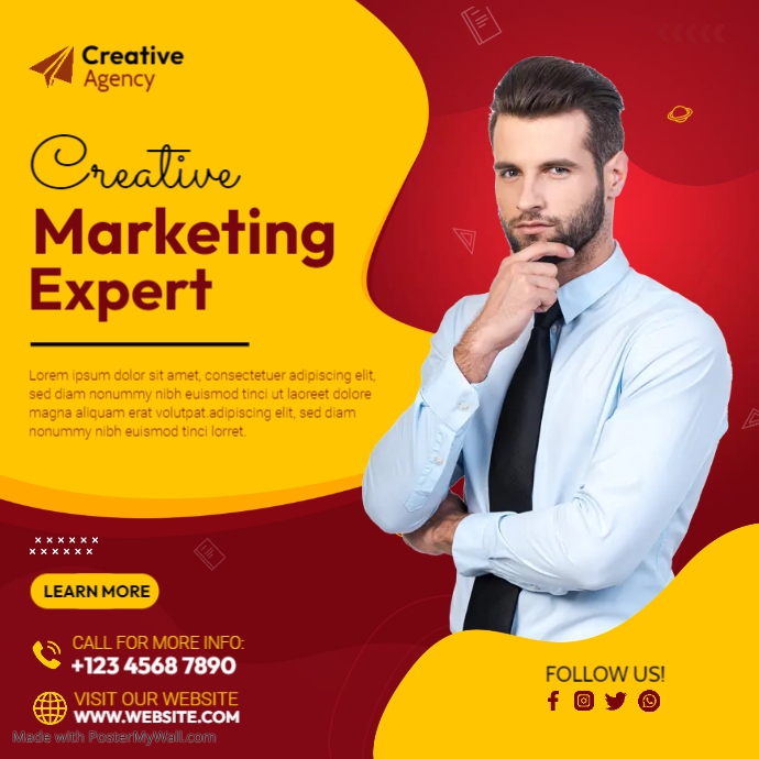 Creative Marketing Template | PosterMyWall
