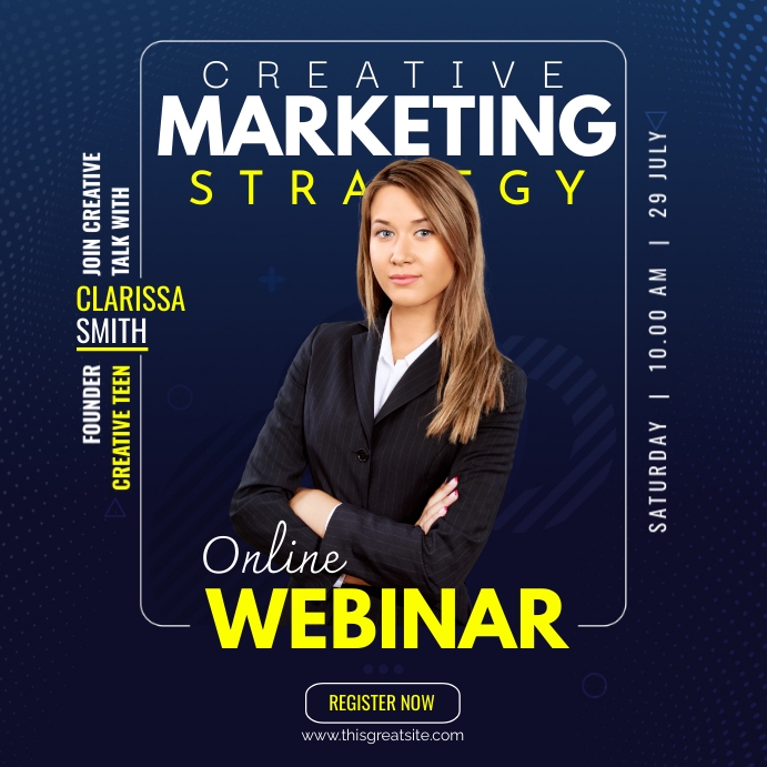 Creative Marketing Strategy Template | PosterMyWall