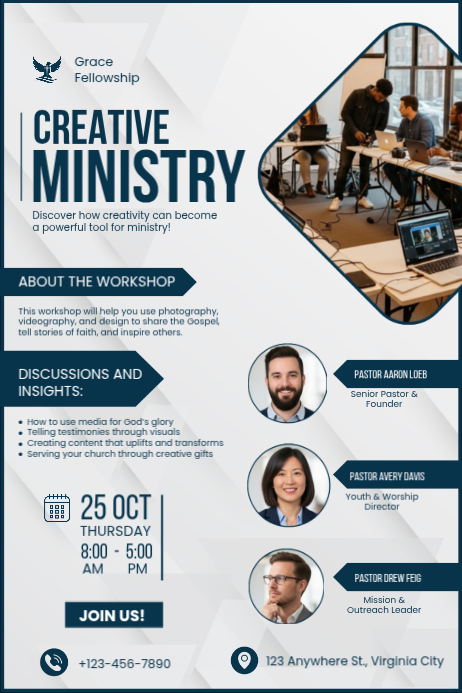 Creative Ministry Poster Template | PosterMyWall