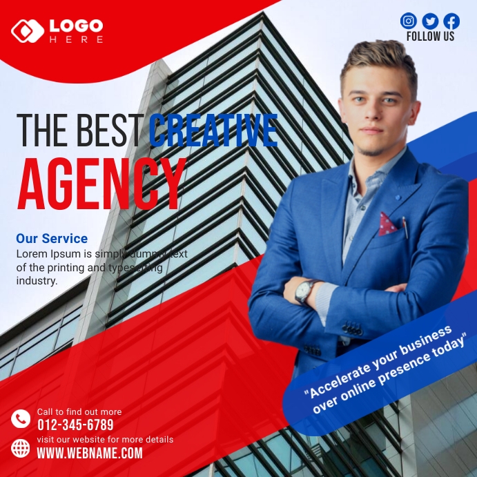 Creative Online Business Template | PosterMyWall