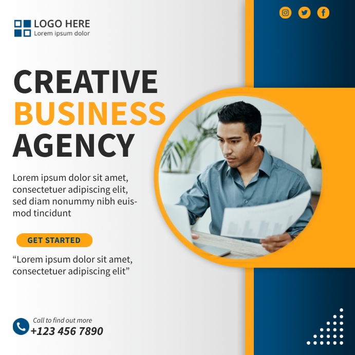 Creative Online Marketing Template | PosterMyWall