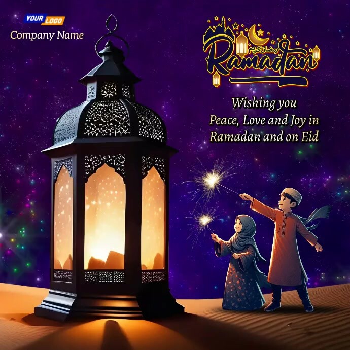Creative Ramadan Kareem Online Greeting Video Template | PosterMyWall
