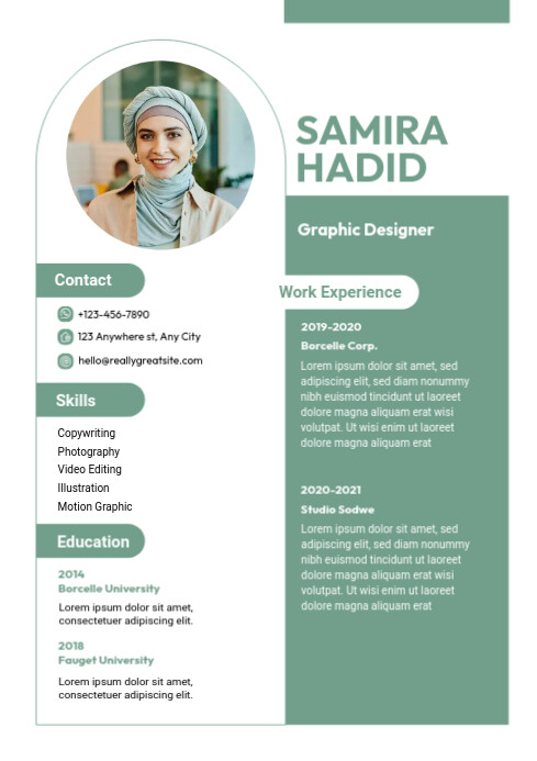 Creative Resume Template | PosterMyWall