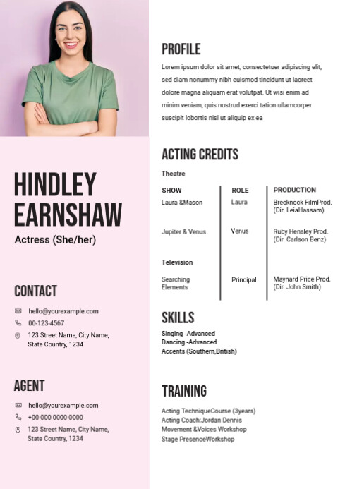 Plantilla de Creative Resume Template | PosterMyWall
