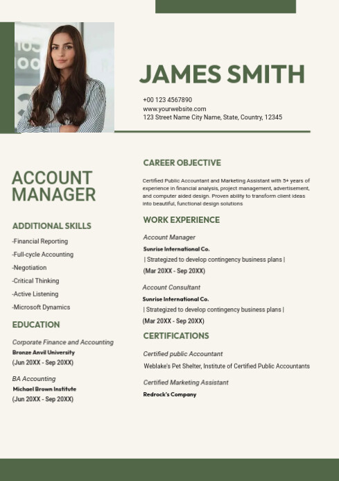 Creative Resume Template | PosterMyWall