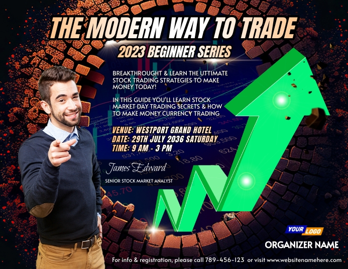 Creative Stock Market & Forex Training Flyer Template | PosterMyWall