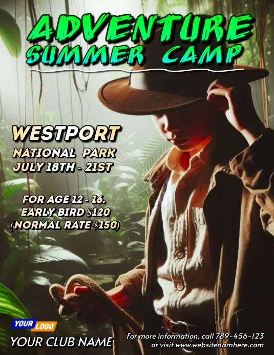 Copy of Creative Summer Camp Ad Flyer | PosterMyWall