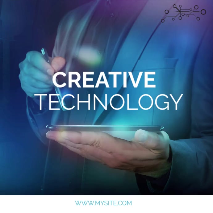 Copy of creative technology square video ad | PosterMyWall