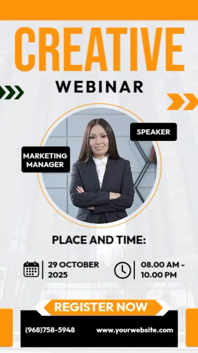 Creative Webinar 2025 Template | PosterMyWall