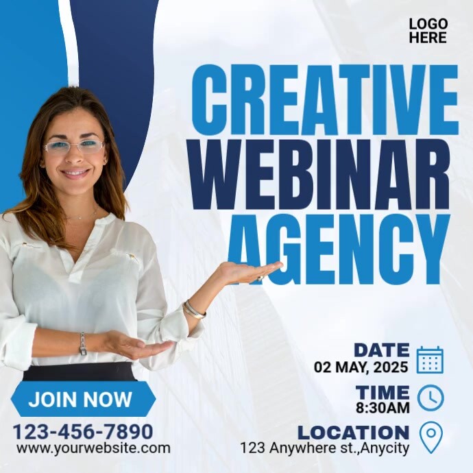 Copy of Creative Webinar Agency | PosterMyWall