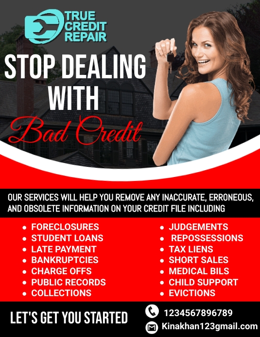 credit bad flyer Template | PosterMyWall
