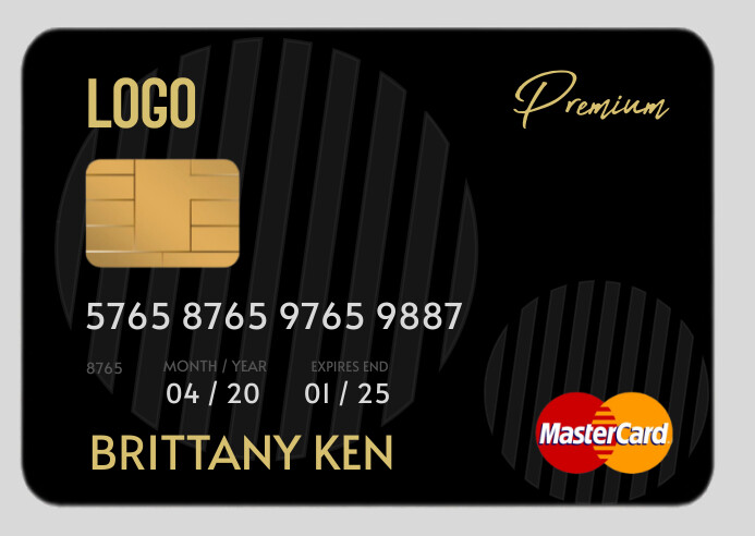 Copy of Credit Card Black Postcard | PosterMyWall