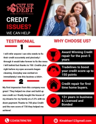 credit issues flyer Template | PosterMyWall