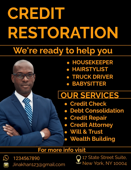 Credit mission flyer Template | PosterMyWall