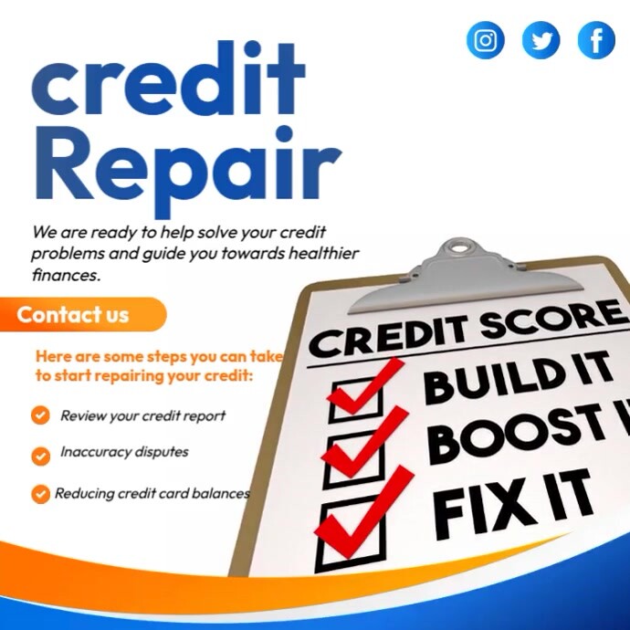 Credit Repair Ads Template | PosterMyWall