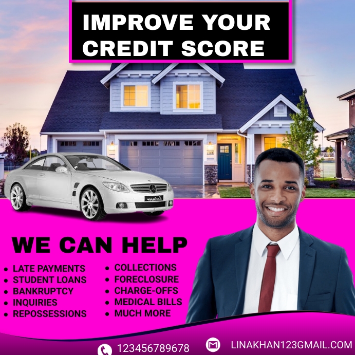 credit repair flyer Template | PosterMyWall