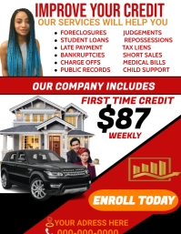 credit repair flyer Template | PosterMyWall