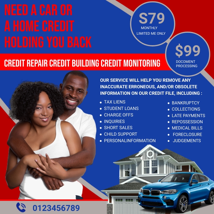 credit repair flyer Template | PosterMyWall