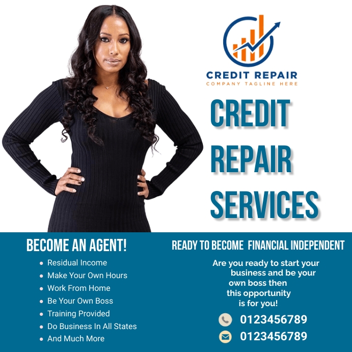 credit repair flyer template | PosterMyWall