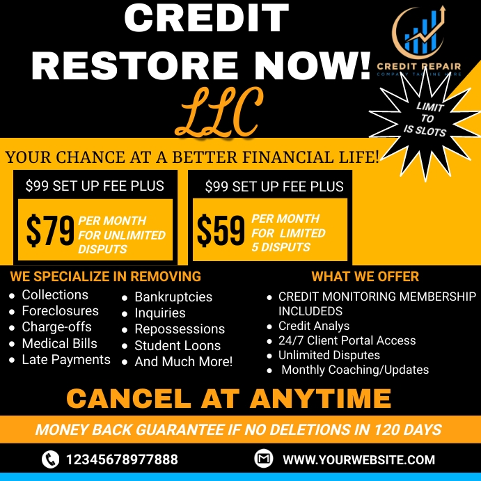 credit repair flyer template doctor | PosterMyWall