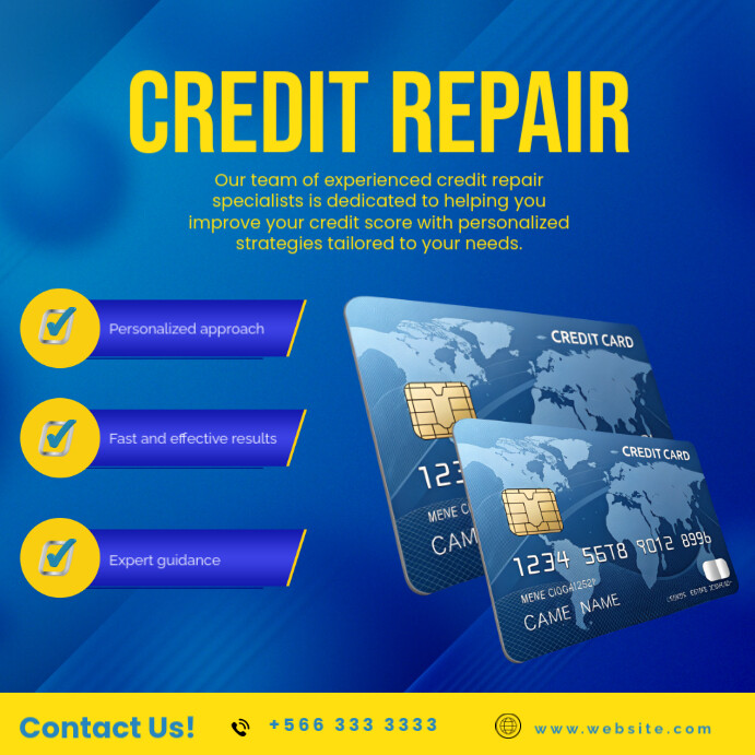 Credit Repair Instagram Post Template | PosterMyWall