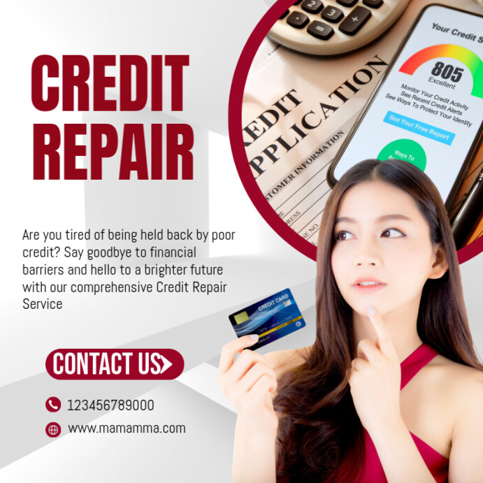 Plantilla de credit repair service | PosterMyWall