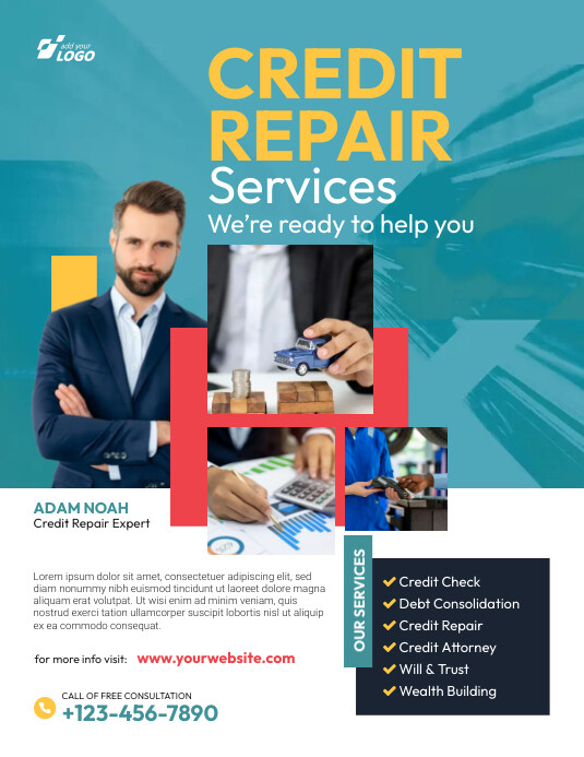 Credit Repair Service Flyer Template | PosterMyWall