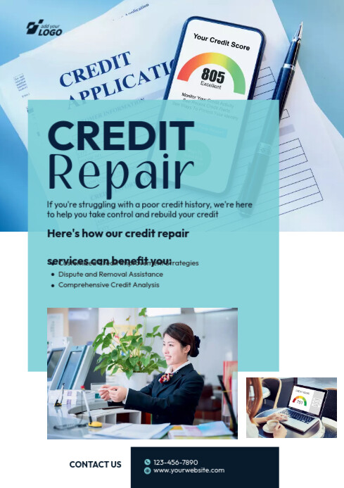 Credit Repair Service Flyer Template | PosterMyWall