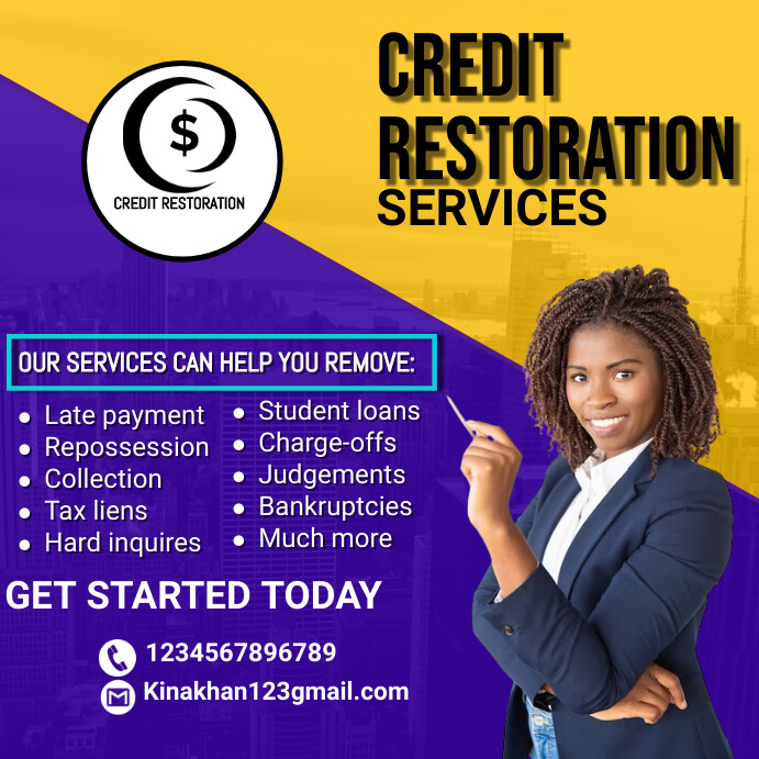 credit restoration flyer Template | PosterMyWall