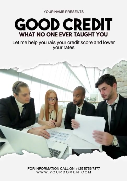 Credit score consultant Template | PosterMyWall