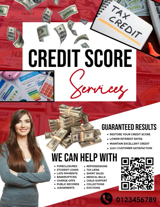 Credit score flyers Templat | PosterMyWall
