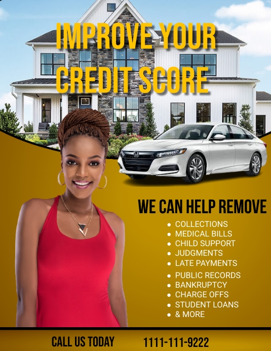 credit score flyers Template | PosterMyWall