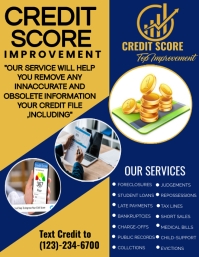 credit score improvement flyer Pro Credit Rep Template | PosterMyWall