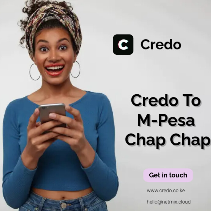 Copy of Credit to Mpesa | PosterMyWall