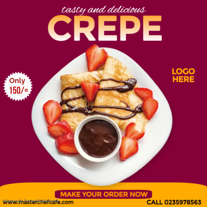 crepe day ad poster Template | PosterMyWall