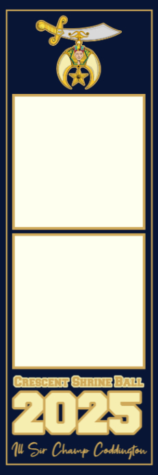Crescent Shriners Ball 2x6 Photo Frame Template | PosterMyWall