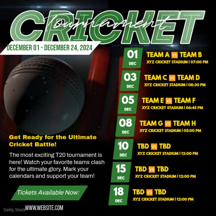 Copy of Cricket Championship | PosterMyWall