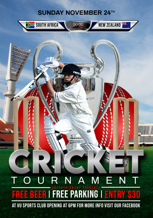 Copy of Cricket | PosterMyWall