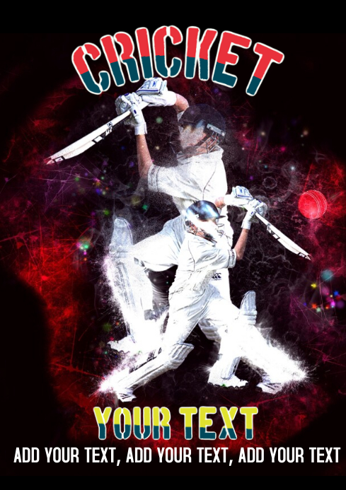 Cricket POSTER Template | PosterMyWall