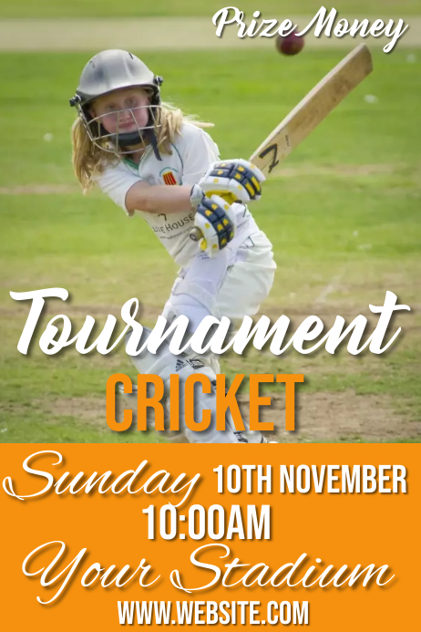 Copy of cricket | PosterMyWall