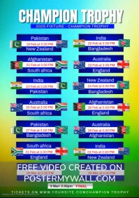 CRICKET FIXTURE Template | PosterMyWall