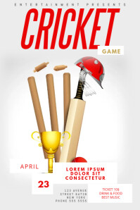 Cricket Flyer Template | PosterMyWall