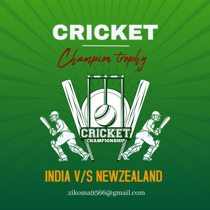 Copy of Cricket match | PosterMyWall