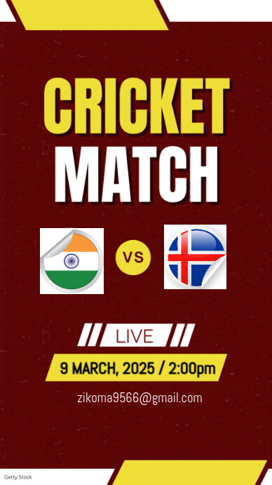 Cricket match Template | PosterMyWall