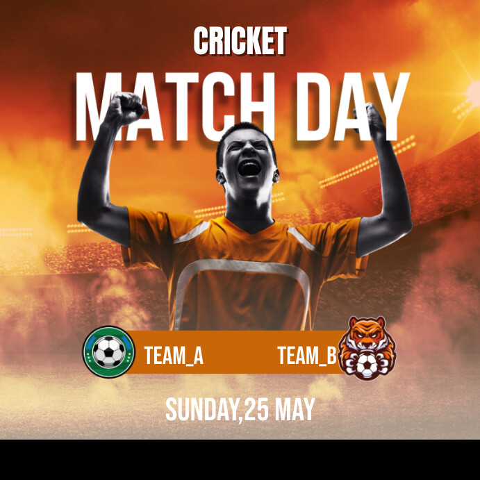 cricket match Template | PosterMyWall