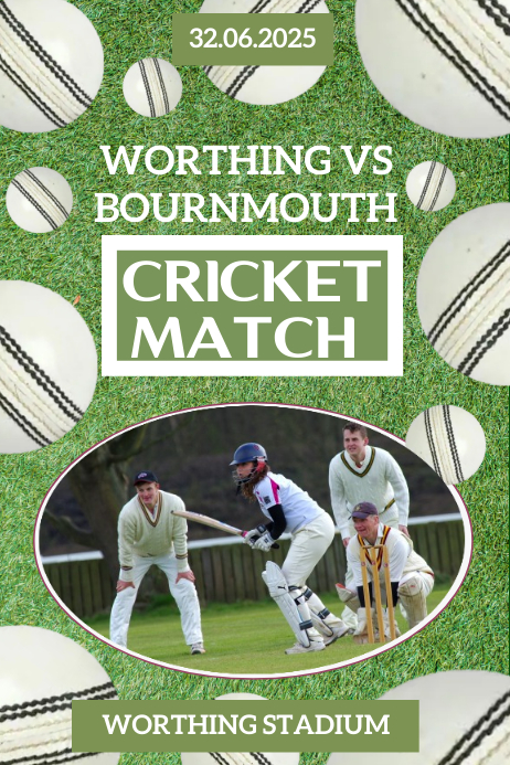 Copy of Cricket Match Event Poster | PosterMyWall