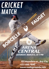 Cricket match template | PosterMyWall